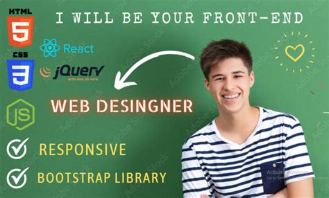 Be Your Front End Web Developer Using Html Css Bootstrap By