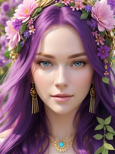Download Ai Generated Girl Woman Flower Royalty Free Stock Illustration Image Pixabay