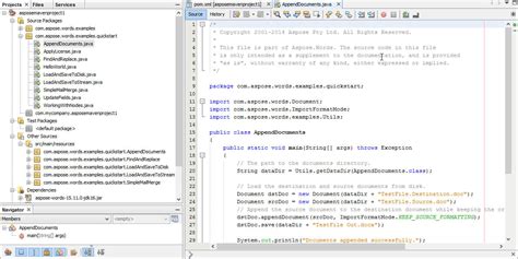 install and use aspose words for netbeans maven java