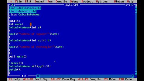 program for constructor overloading in c youtube