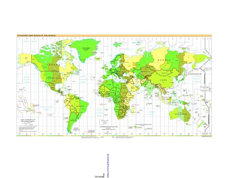 Utc Time Zone Conversion Chart