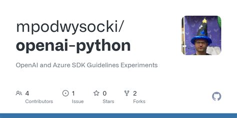 Github Mpodwysocki Openai Python Openai And Azure Sdk Guidelines