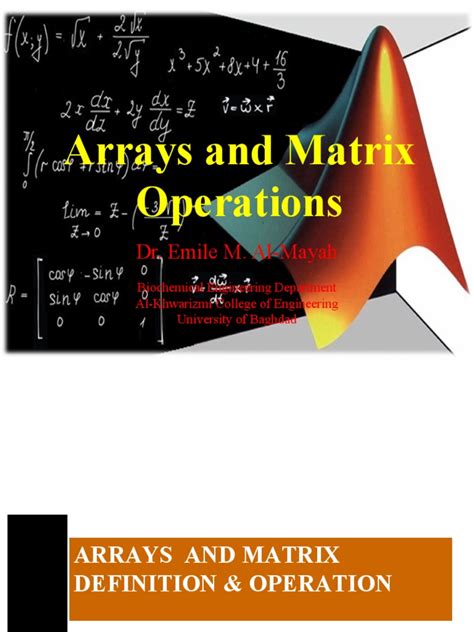 3 arrays and matrix definition and operations 9 3 2022 pdf matrix mathematics determinant