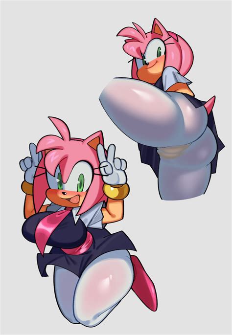 Rule 34 2023 Amy Rose Anthro Ass Big Butt Blush Bubble Butt Camel Toe Cameltoe Clothed