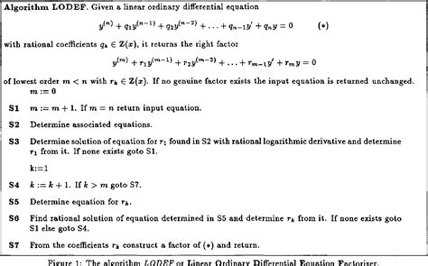 linear differential equation denis