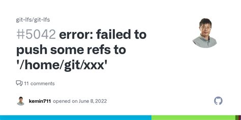 Error Failed To Push Some Refs To Home Git Xxx Issue 5042 Git