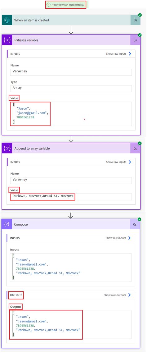 how to append a string to an array in power automate sharepoint and microsoft power platform