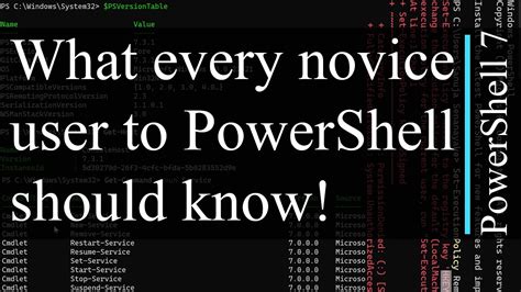 powershell 7 tutorial 3 fundamentals for beginners introduction to powershell concepts youtube