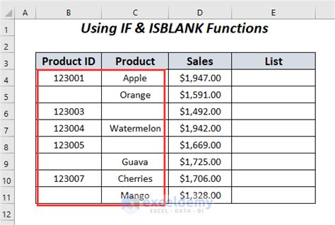 How To Skip To Next Cell If A Cell Is Blank In Excel 5 Easy Ways