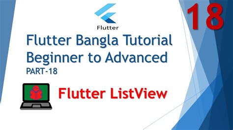 Flutter Bangla Tutorial Beginner To Advanced Part 18 Flutter List View