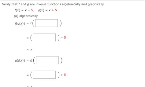 solved verify that f and g are inverse functions