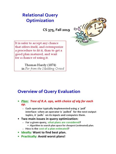 relational query optimization cs 375 fall 2019 pdf database index relational database