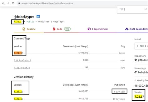 Npm Create React App No Matching Version Found For Babel Types 7