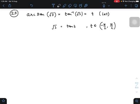 solved find the exact value arctan √ 3