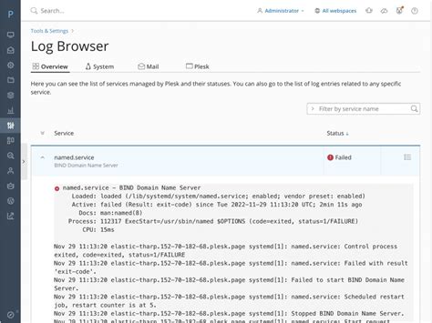 plesk log browser tips and tricks plesk
