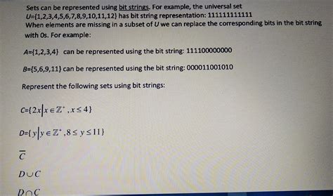 solved sets can be represented using bit strings for