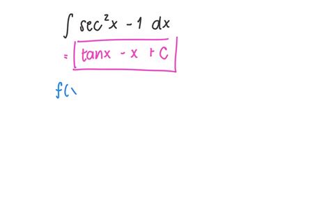 solved determine the following indefinite integrals check your work by differentiation ∫ sec 2