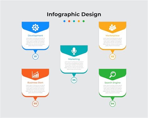 Premium Vector Business Infographic Design Template With 5 Options