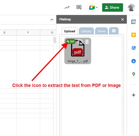 How To Extract Text From Images In Google Sheets With FileDrop FileDrop