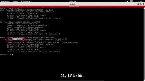 How To Find IP Address In Terminal Kali Linux Tech Center YouTube