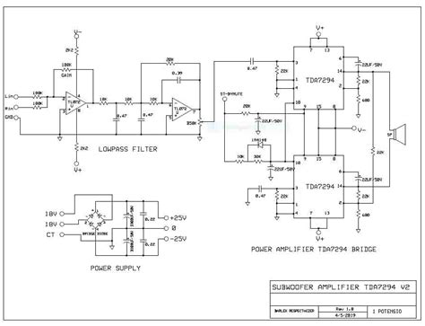 Tda7297 Subwoofer Circuit Diagram