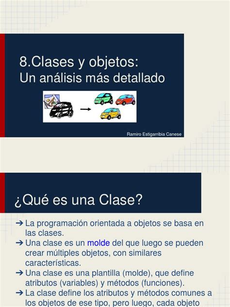 8 clases y objetos en java pdf objeto informática clase programación informática