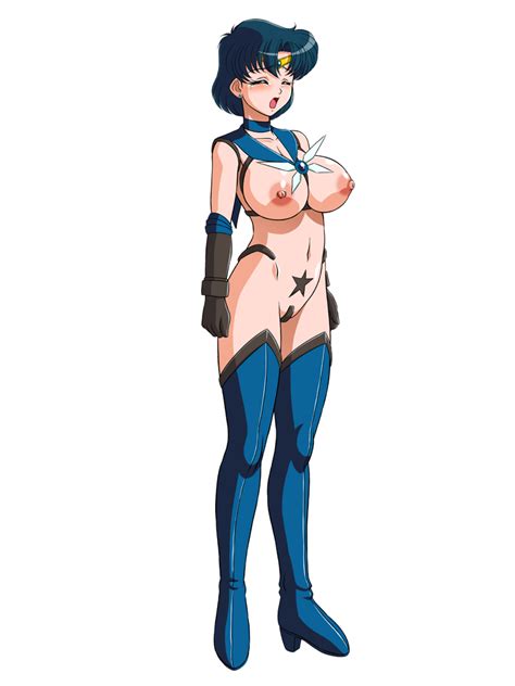 Rule 34 1girls Ami Mizuno Big Breasts Bishoujo Senshi Sailor Moon Blue Hair Boots Breasts