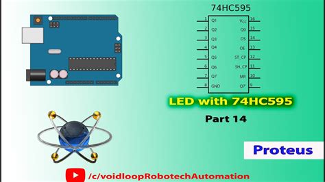 14 74hc595 simulation with proteus and arduino youtube