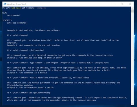 POWERSHELL GET HELP OBTENGA AYUDA EN POWERSHELL CON EL COMANDO GET