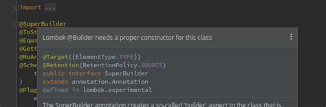 SuperBuilder Failed To Generate Builder Method With Latest IDEA EAP