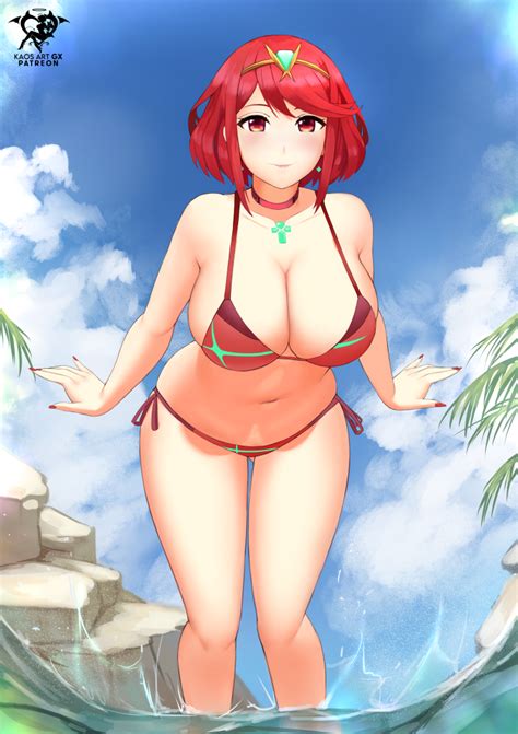 Pyra Xenoblade Chronicles And 1 More Drawn By Kaos Art Danbooru