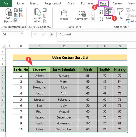How To Sort Columns In Excel Without Mixing Data 6 Methods