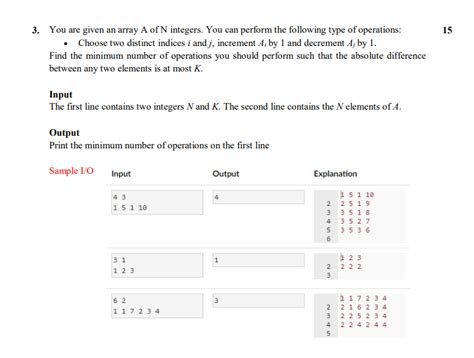 Solved 15 3 You Are Given An Array A Of N Integers You Can Chegg