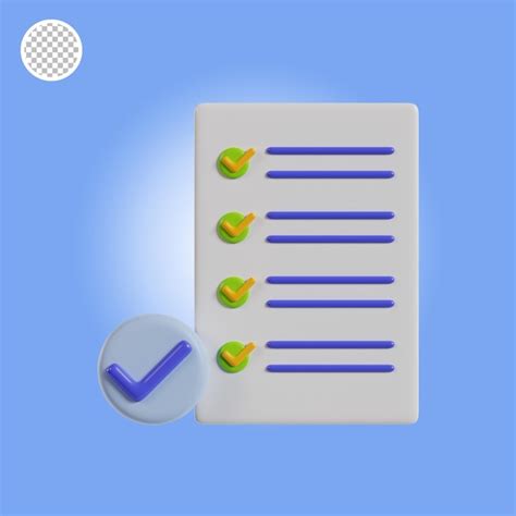 Premium PSD Task Complete 3d Object Icon Illustration