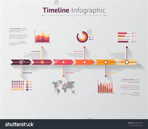 Time Line Infographic Vector Illustration Timeline Design Time Line
