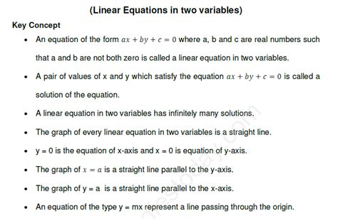 cbse class 9 mathematics linear equations in two variables assignment set e