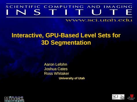 ppt interactive gpu based level sets for 3d segmentation dokumen tips