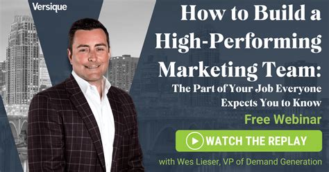 Webinar How To Build A High Performing Marketing Team 30 Versique
