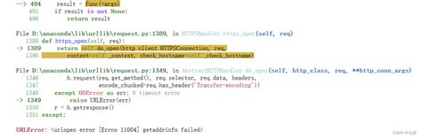 解决python报错urlerror ＜urlopen error [errno 11004] getaddrinfo failed＞ csdn博客