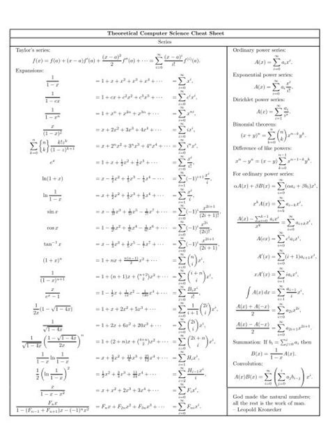 image result for set theory cheat sheet theoretical c