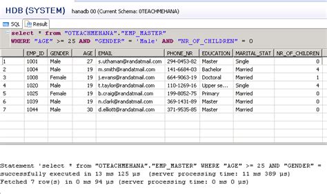 complete sap hana sql script tutorial 2 9 sql where