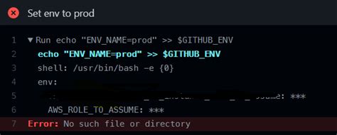github env no such file or directory · issue 1445 · actions runner · github