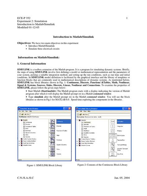 introduction to matlab simulink objectives pdf matlab electrical network
