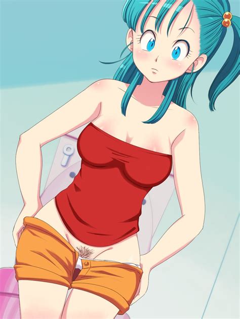 Rule 34 Blue Eyes Blue Hair Blush Body Blush Bulma Briefs Dragon Ball Erodon Hearts Female
