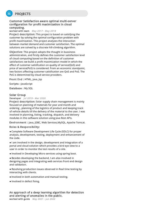 Java Developer CV Example In 2024 ResumeKraft