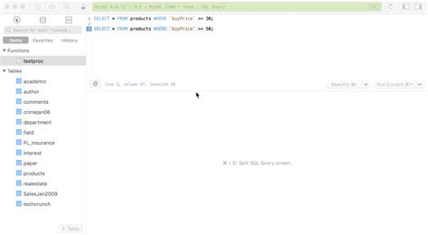 getting started with mysql database on mac tableplus