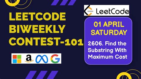 Leetcode Biweekly Contest 101 Find The Substring With Maximum Cost