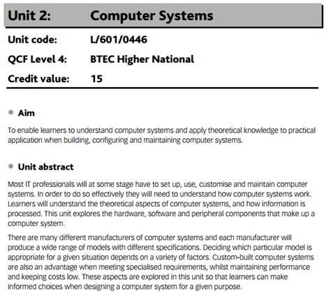 unit 2 computer systems locus assignment help
