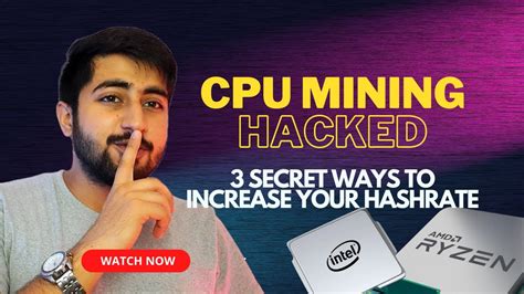 How To Increase CPU Mining Hashrate Increase Your Profits By 37