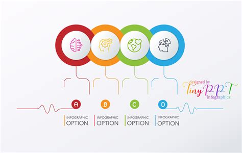 Curved Process Infographic PPT